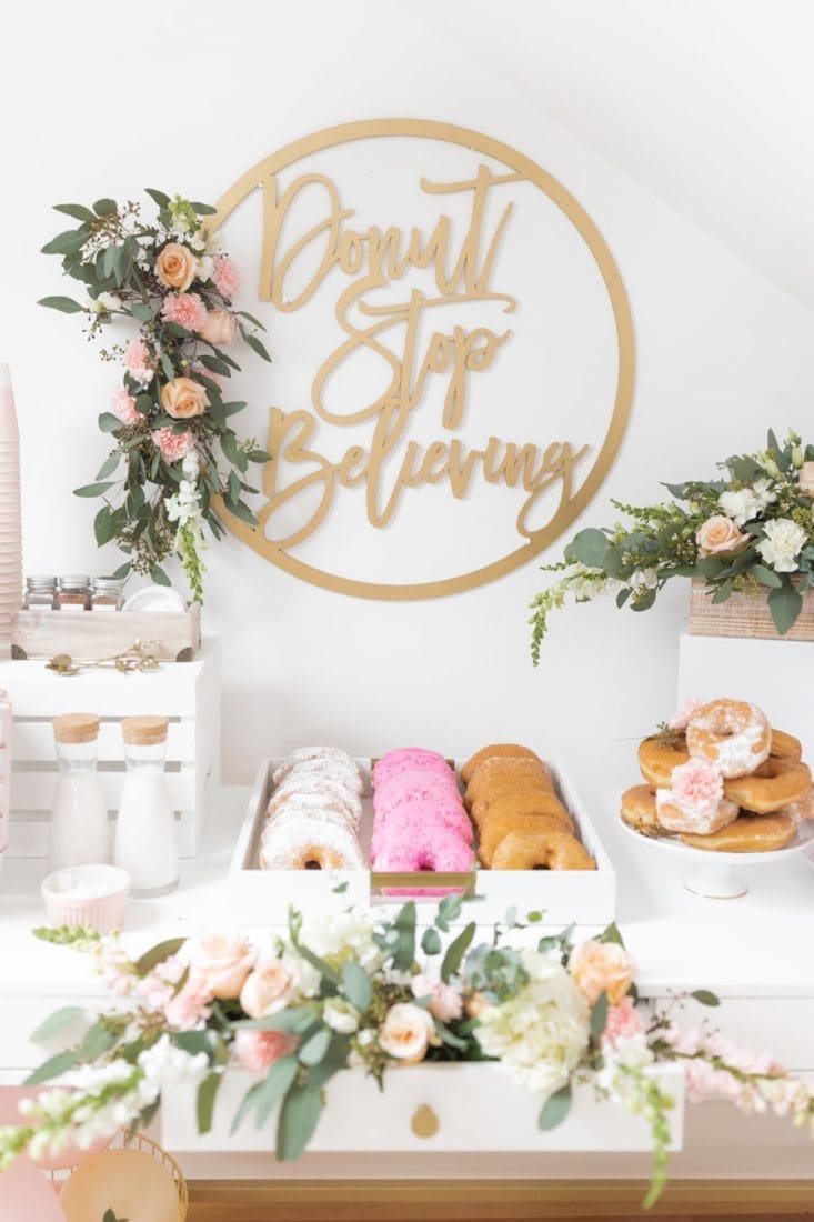 "Donut Stop Believing" Graduation Party | Donut Theme Party Ideas